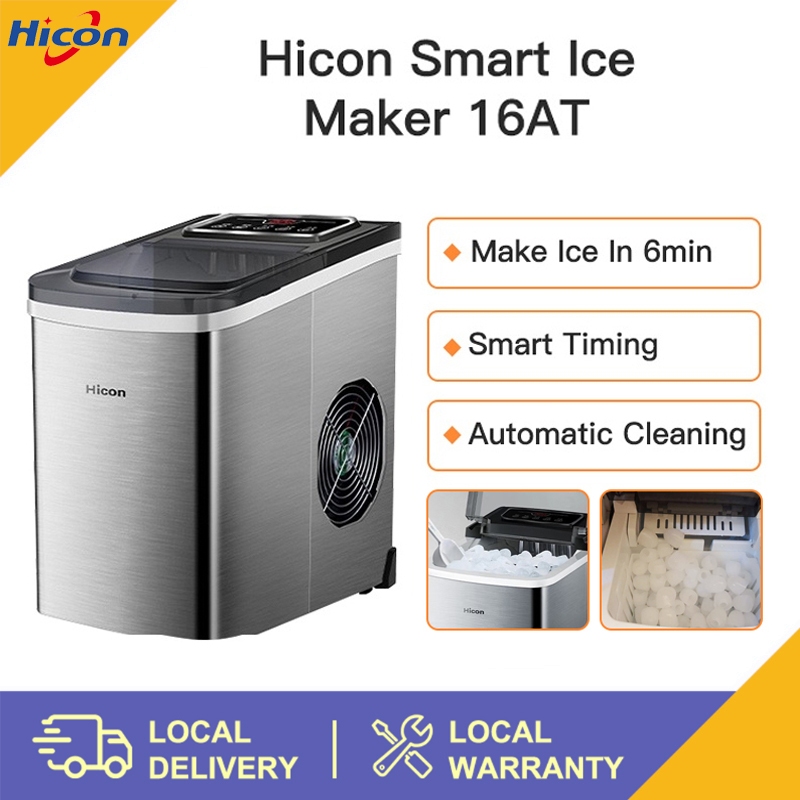 Hicon Ice Maker Machine Portable Automatic Household Touch Screen ...