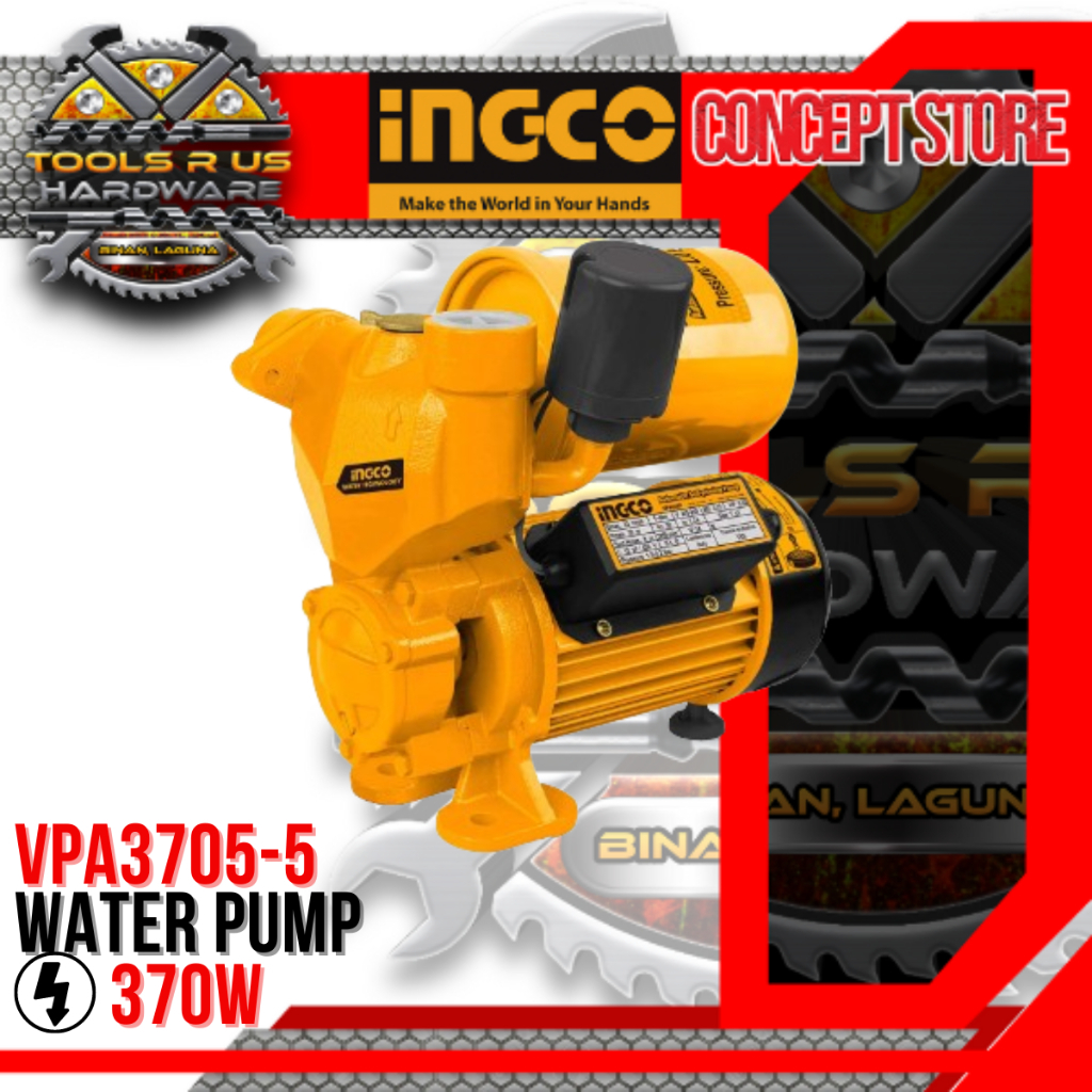 INGCO SELF-PRIMING PERIPHERAL PUMP 370W (VPA3705-5) | POWER TOOLS ...