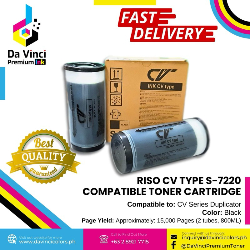 RISO CV TYPE COMPATIBLE INK BOX OF 2 | Shopee Philippines