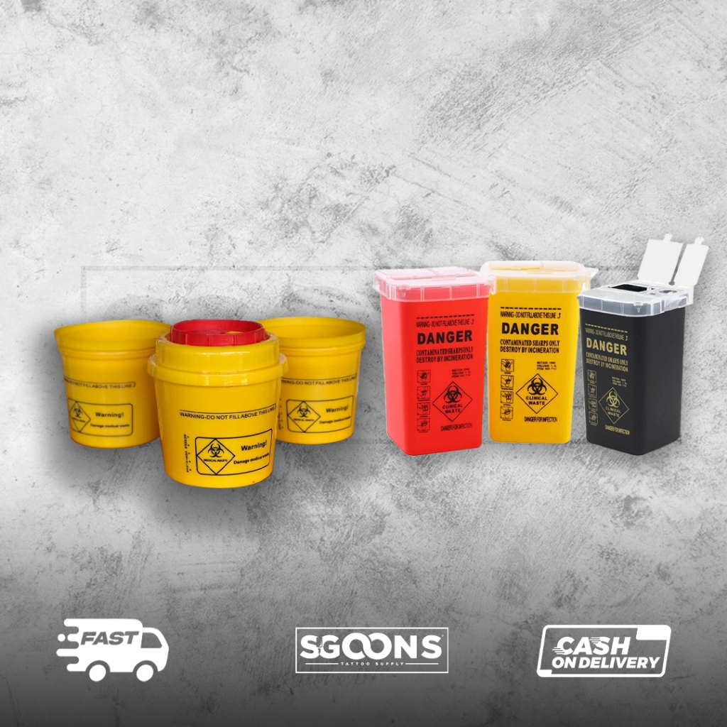 Tattoo Sharp Container Collect Mini Garbage Trashbin | SGOONS | Shopee ...