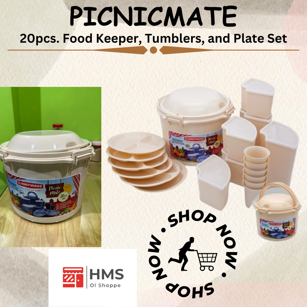 Picnic Mate 20-Piece Set: Sunnyware Ideal for Family Gatherings Set for ...