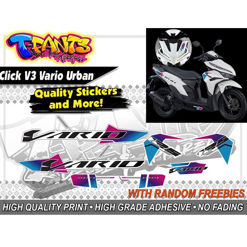 Click V3 Vario Urban Sticker Decals | Shopee Philippines