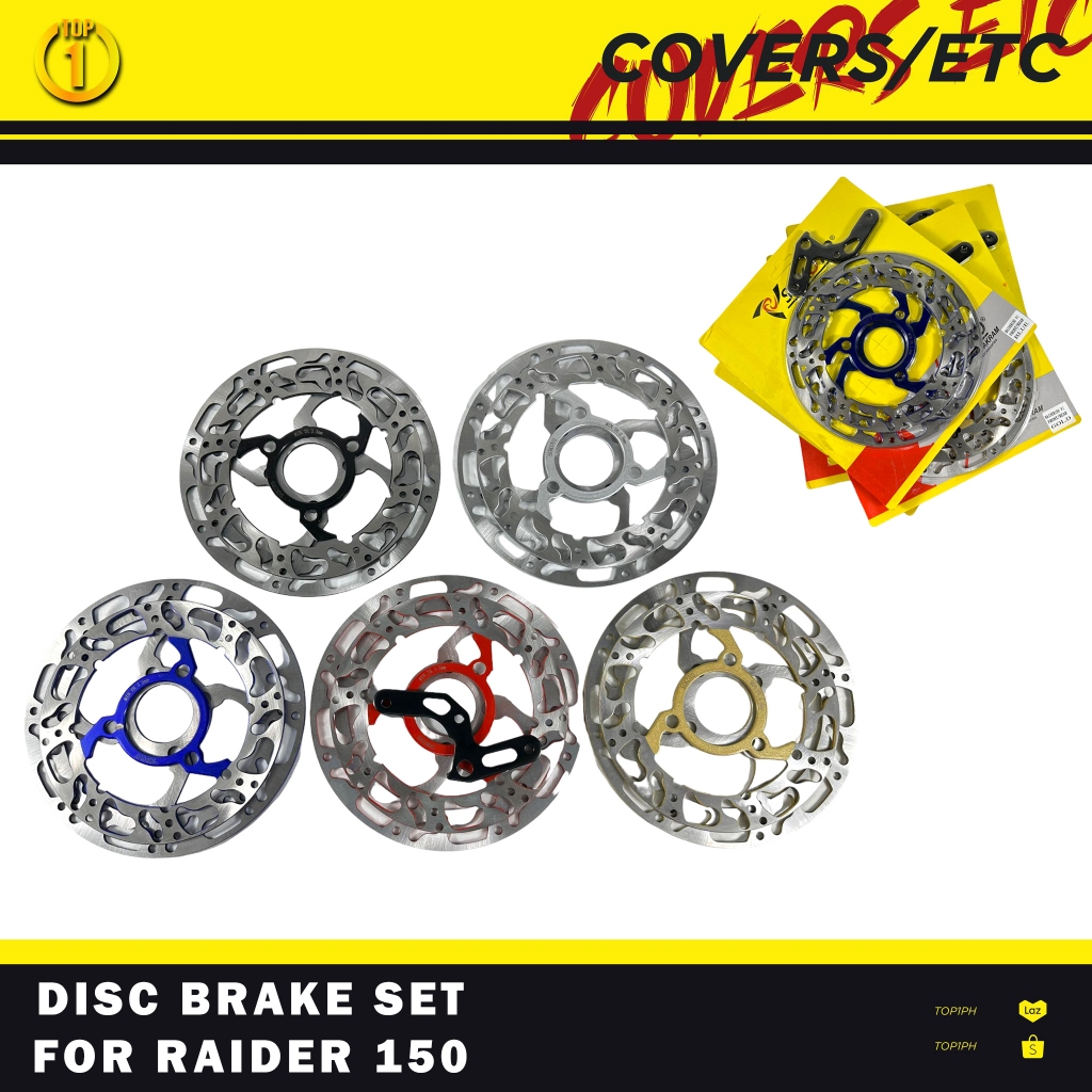 TOP1 PH (Front and Rear) Disc Brake Disc Plate Set with Bracket for ...