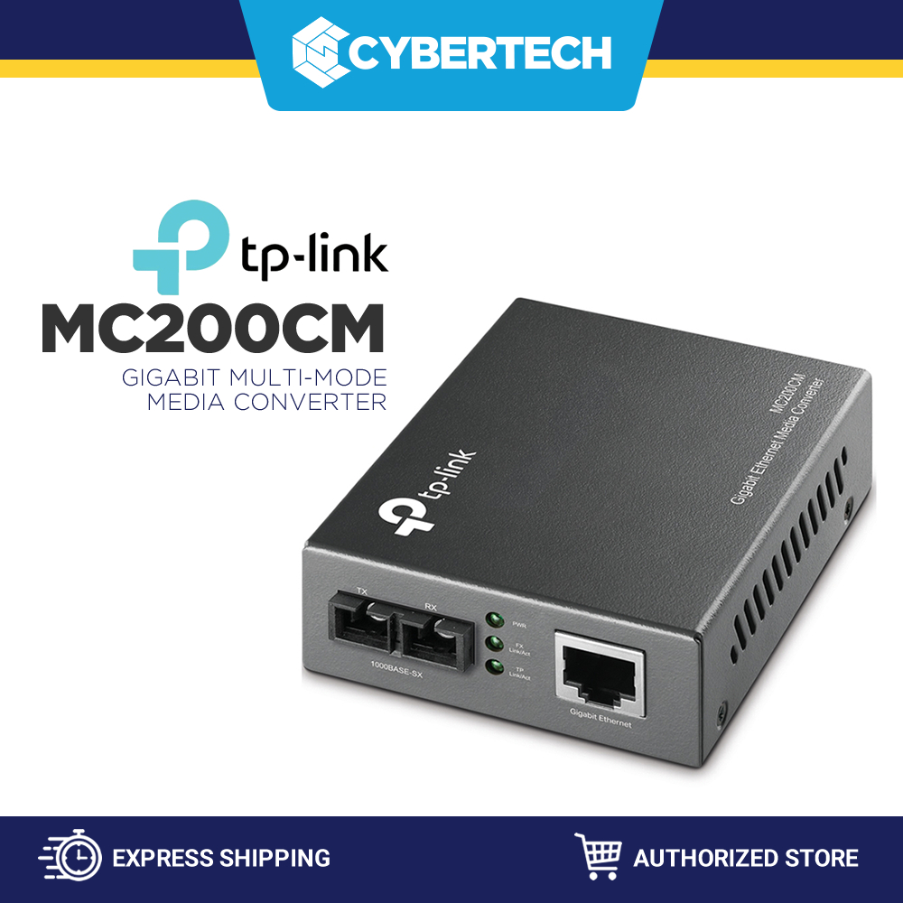 Cybertech TP-Link MC200CM Gigabit Multi-Mode Media Converter | Shopee ...