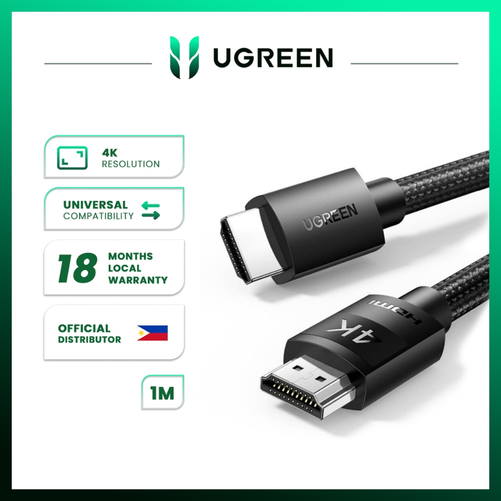 UGREEN 4K 3D Braided HDMI Cable 2.0 - PH | Shopee Philippines