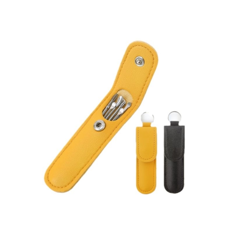 6 in 1 New Spiral Ear Pick Spoon Set Stainless Spiral Ear Spoon Tools ...