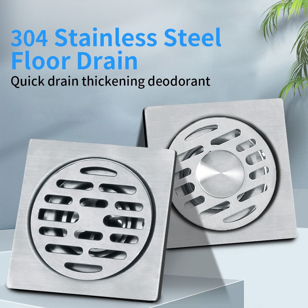 Bathroom Floor Drain Stainless Steel Backflow Preventer With Trap Anti ...