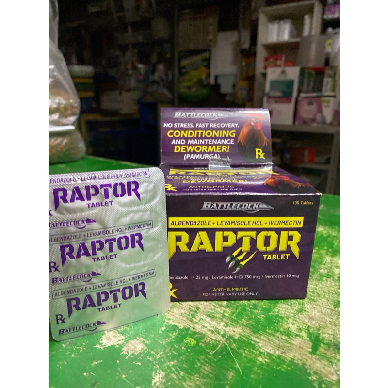 RAPTOR Table Dewormer (per banig) | Shopee Philippines