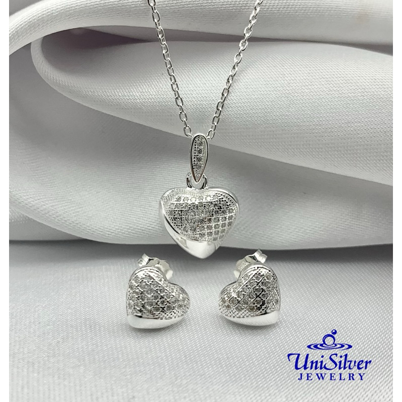 Unisilver 925 Sterling Silver Set Of Jewelry ( SET103-101018) | Shopee ...