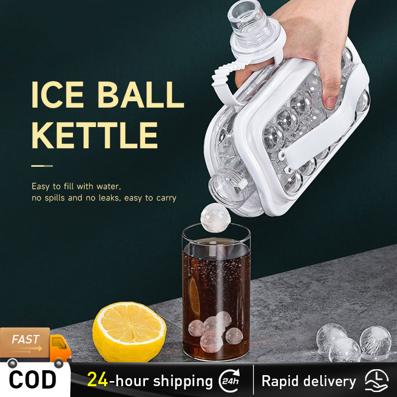 Ice Ball Maker Bottle Ice Cube Maker With Cover Ice Ball Molder Silicon ...
