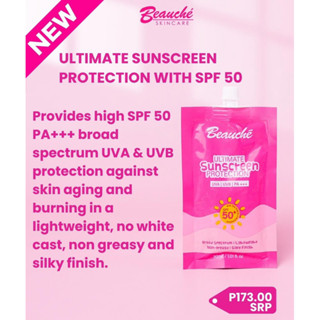 Beauche Ultimate Sunscreen Spf50 30g | Shopee Philippines