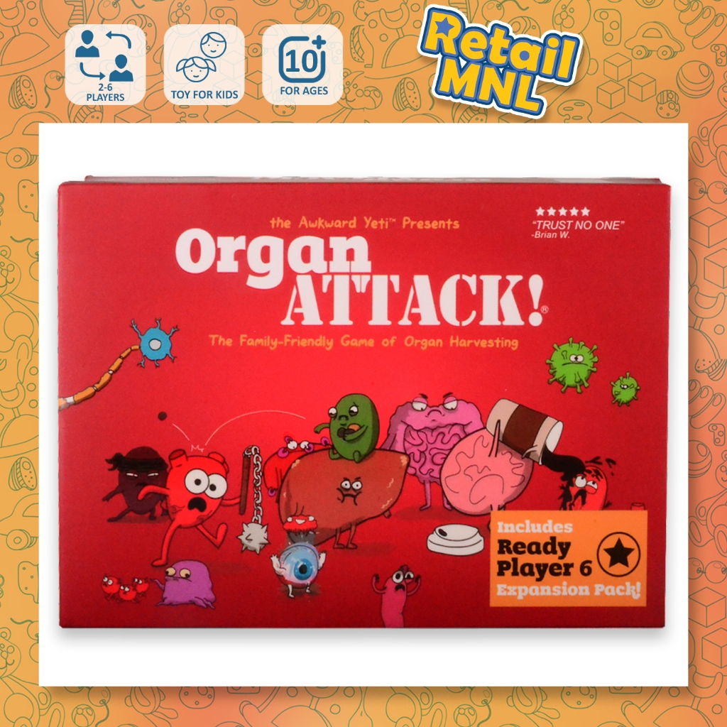 Retailmnl Organ Attack Card Game with Medical Journal & Expansion Deck ...