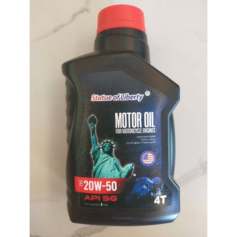 STATUE OF LIBERTY MOTORCYCLE ENGINE OIL 20W-50 1 LITER | Shopee Philippines