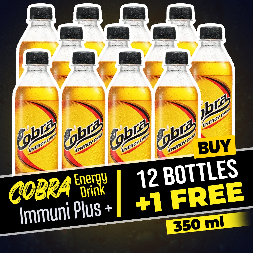 Cobra Energy Drink ImmuniPlus 100% Zinc 350g - 12 Bottles | Shopee ...