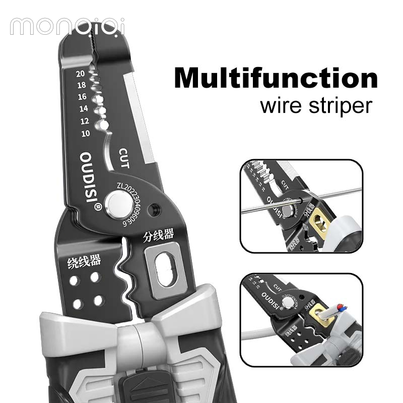 Wire Cutter Wire Stripper Heavy Duty Automatic Wire Stripper Tool for ...