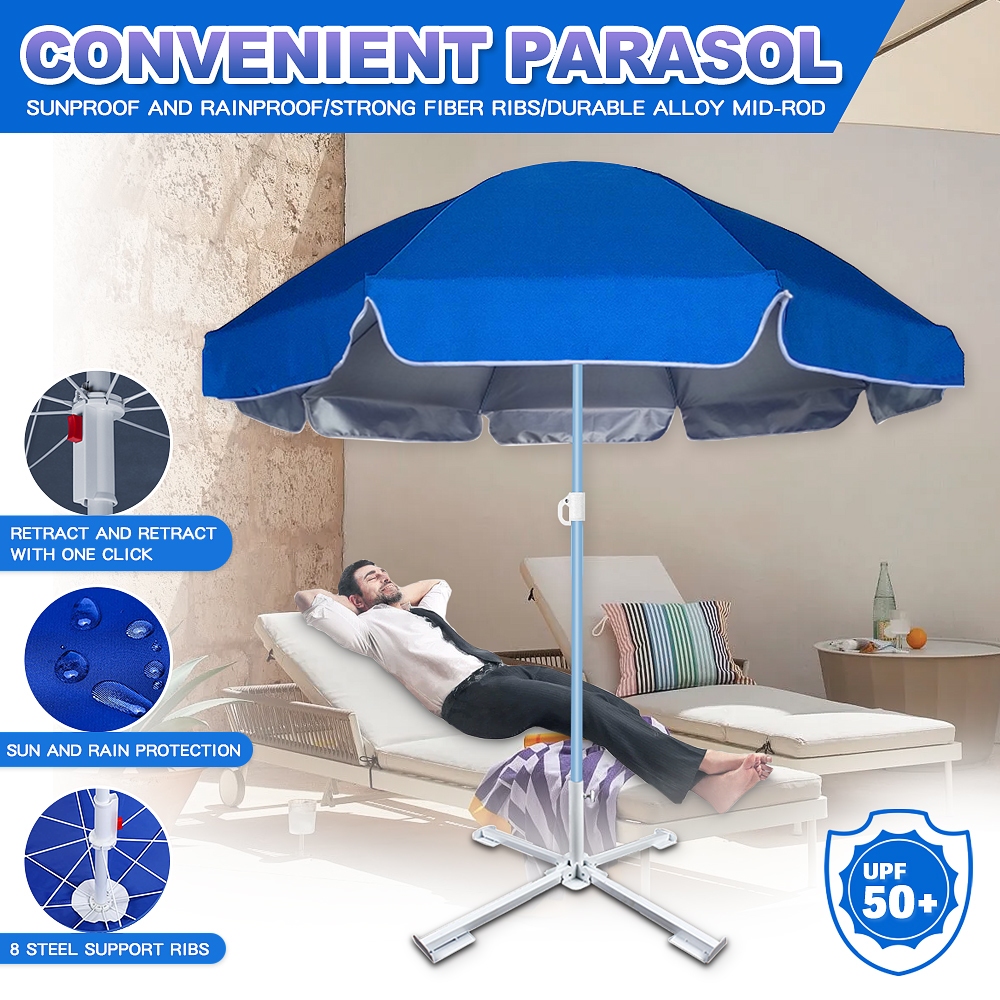 2.1M Parasol Umbrella Garden Umbrella Patio Umbrella UV Sun Shade ...