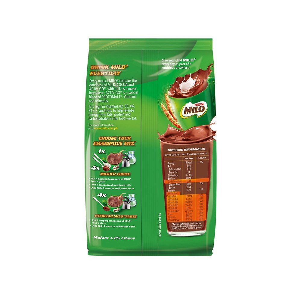 Nestle MILO Active-GO Chocolate Drink Mix 300g, 2 Packs | Shopee ...