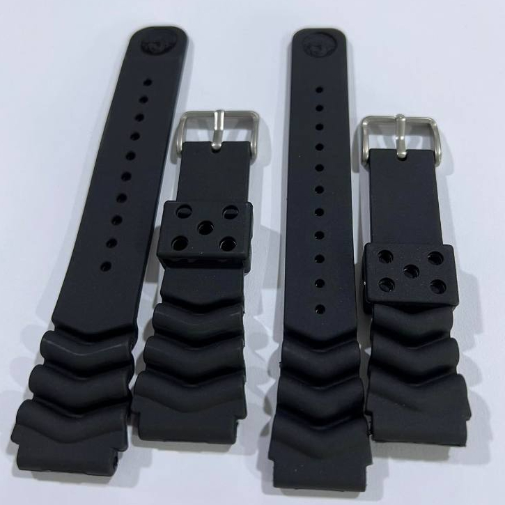 20mm 22mm Class A Seiko Diver Watch Strap Replacement Rubber Sport ...