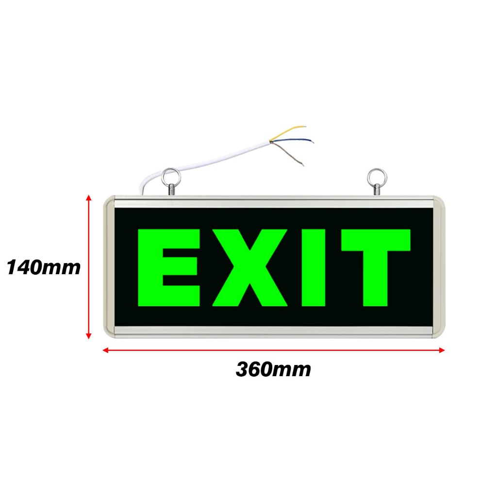 WISDOMMAN Emergency Exit Light Safety Sign LED Signs Exit Signs Office ...