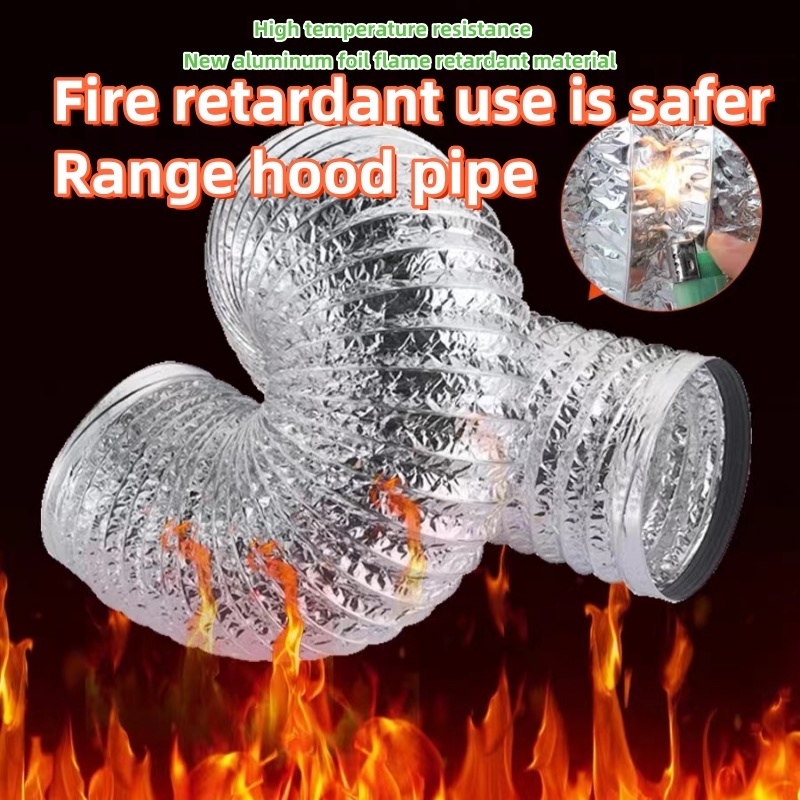 Range hood Aluminum foil air duct Ventilation pipe Double telescopic ...