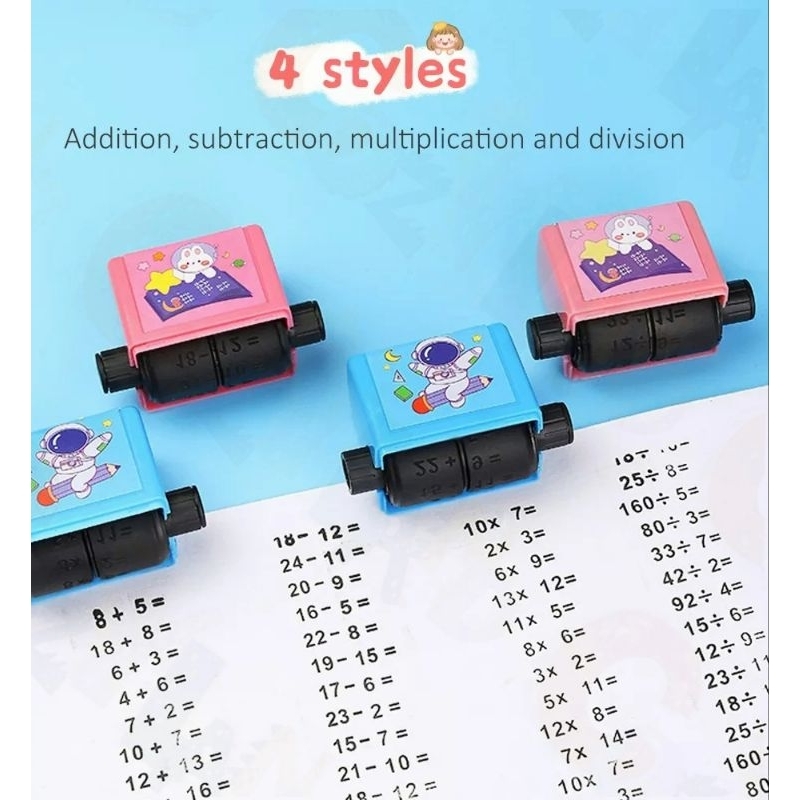 WIHan Addition And Subtraction Rolling Seal Math Practice For Kids ...