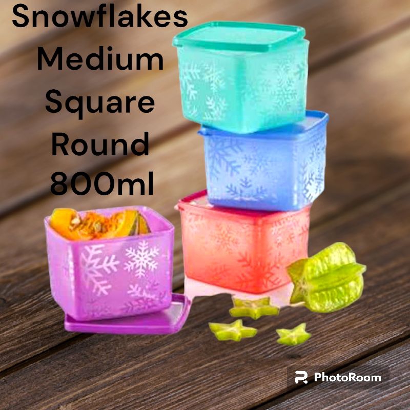 Tupperware 2 pc Fridgemate Medium Square Rounds Set | Shopee Philippines