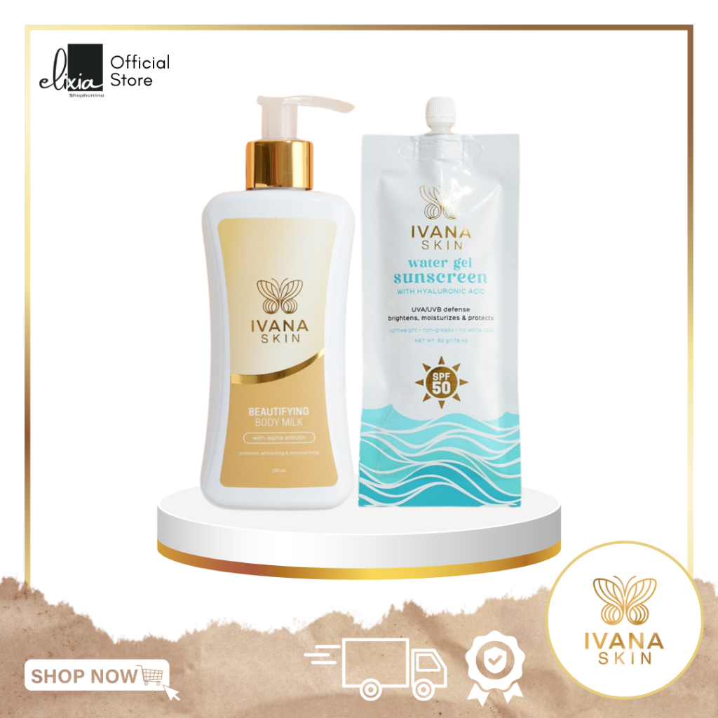 IVANA SKIN Water Gel Sunscreen SPF50 HYALURONIC ACID | Beautifying Body ...