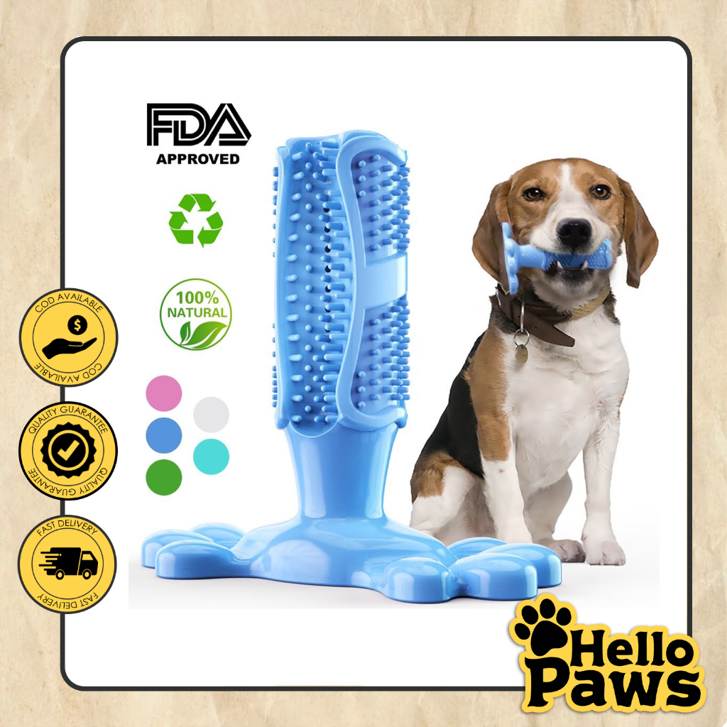 Hello Paws Pet Dog Treat Holder Teeth Cleaner Chewing Toy Rubber V2 ...