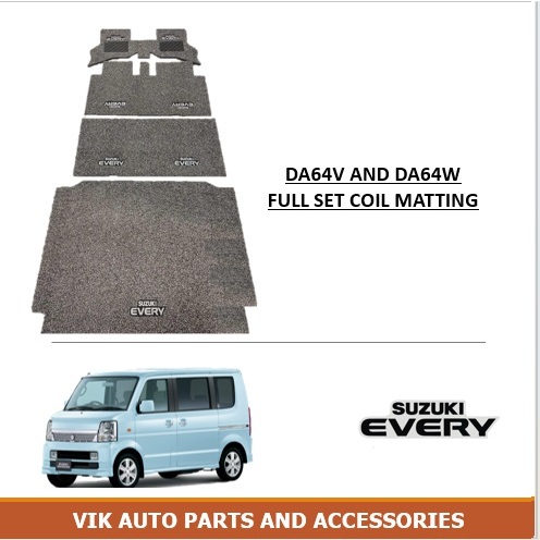 DA64W and DA64V Full Set Coil Floor Matting With Suzuki Every logo and ...