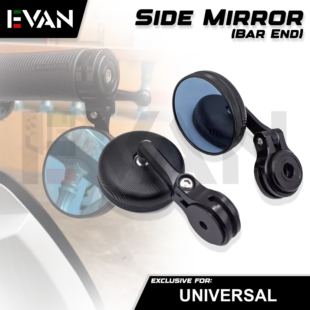 EVAN.PH Full CNC Round Bar End Side Mirror New Iteam Side Mirror For ...