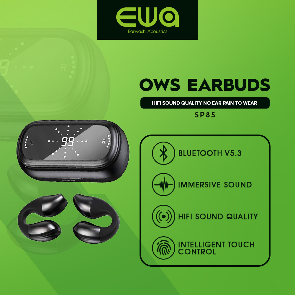 Earwash Acoustics OWS Earbuds (SP85) | Shopee Philippines