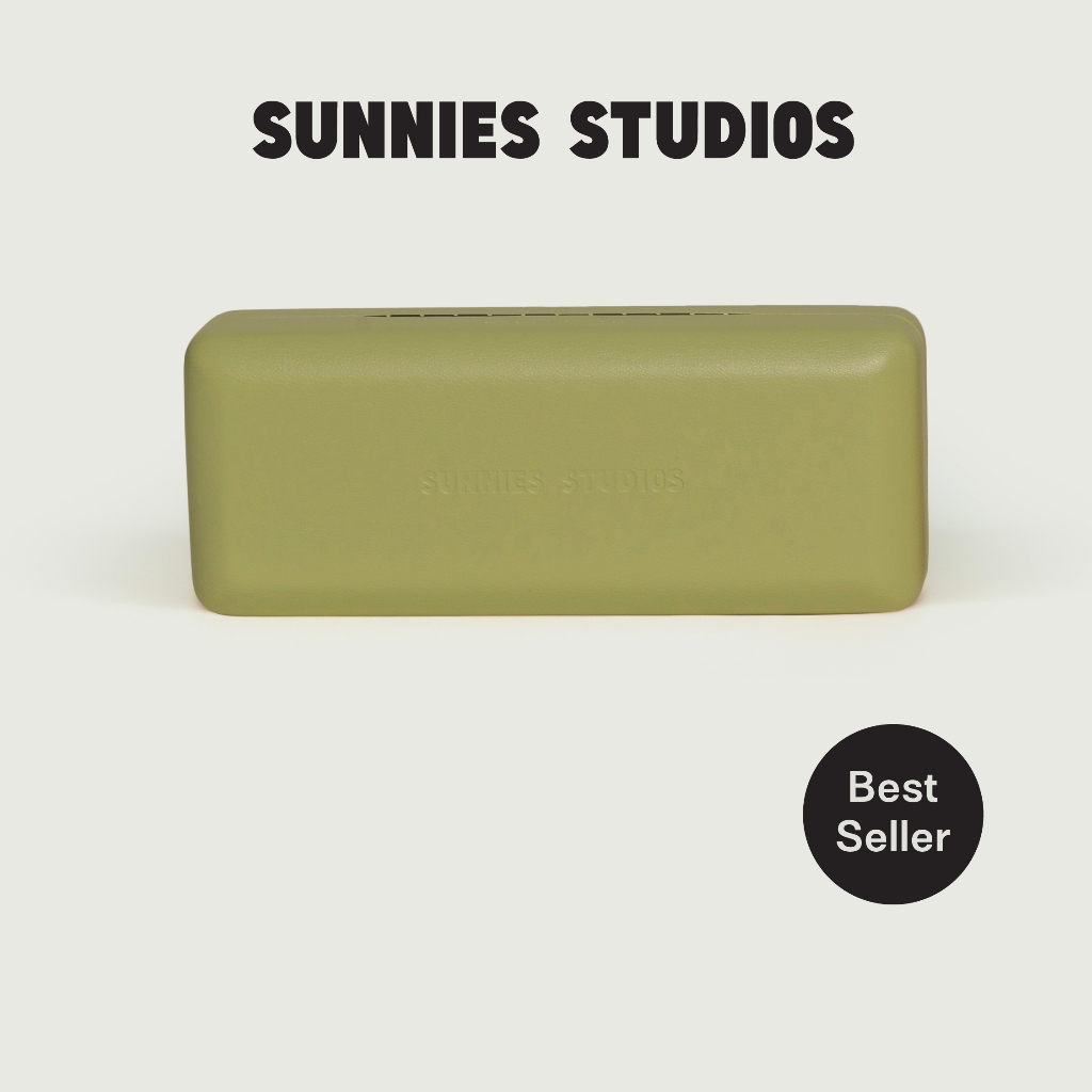Sunnies Studios Hard Case for Eyeglasses and Sunglasses with Cleaning ...