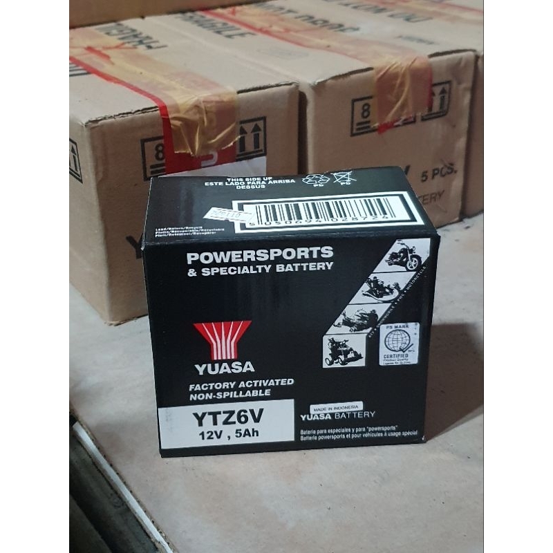 Yuasa YTZ6V Motorcycle Battery (Indonesia) | Shopee Philippines