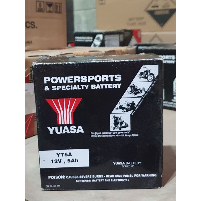 Yuasa YT5A (YB5L) Motorcycle Battery (Vietnam) | Shopee Philippines