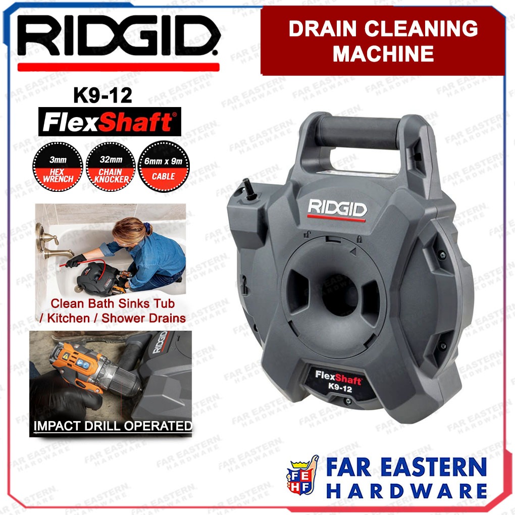 RIDGID Drain Cleaning Machine Clean Kitchen Bath Sink Tub Drill ...
