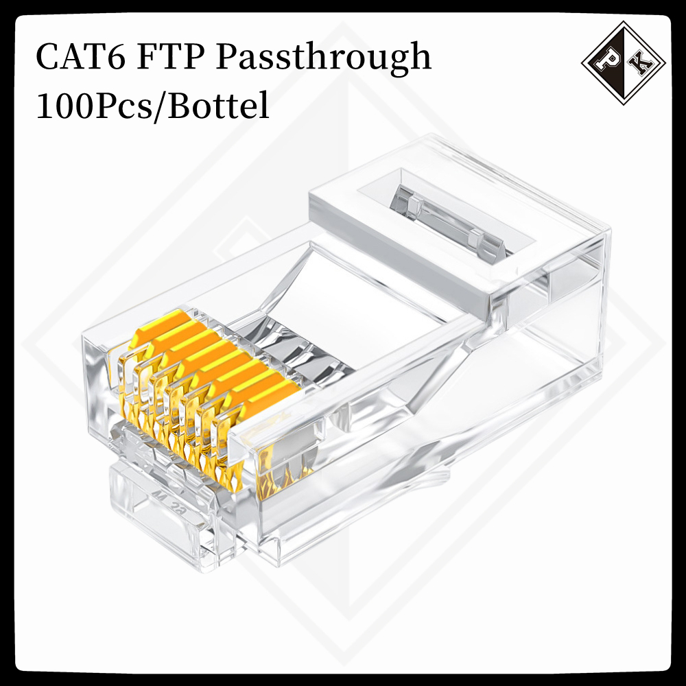 CAT6 FTP RJ45 Passthrough/TAGUSAN Pass through Unshielded RJ45 ...