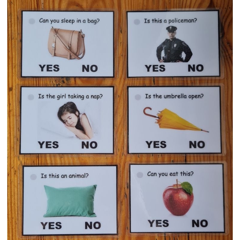 YES OR NO QUESTIONS FLASHCARDS FOR SPEECH THERAPY AND ABA THERAPY 20 ...