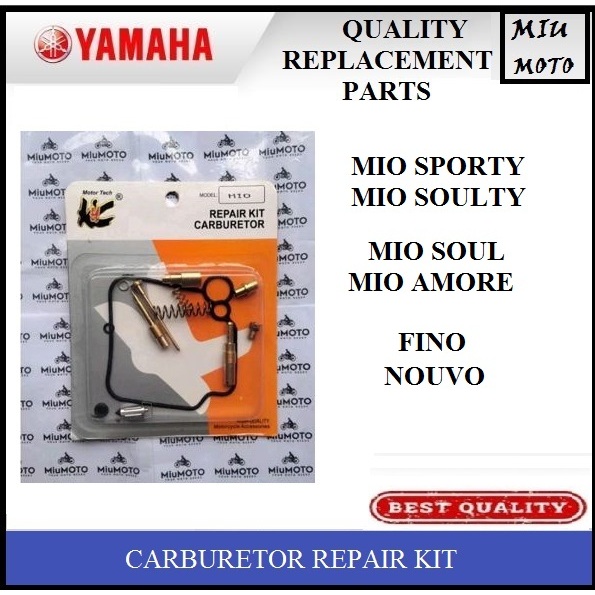 MIO Carburetor Repair Kit Carb Kit Sporty Soulty Soul Carb Fino Carb ...