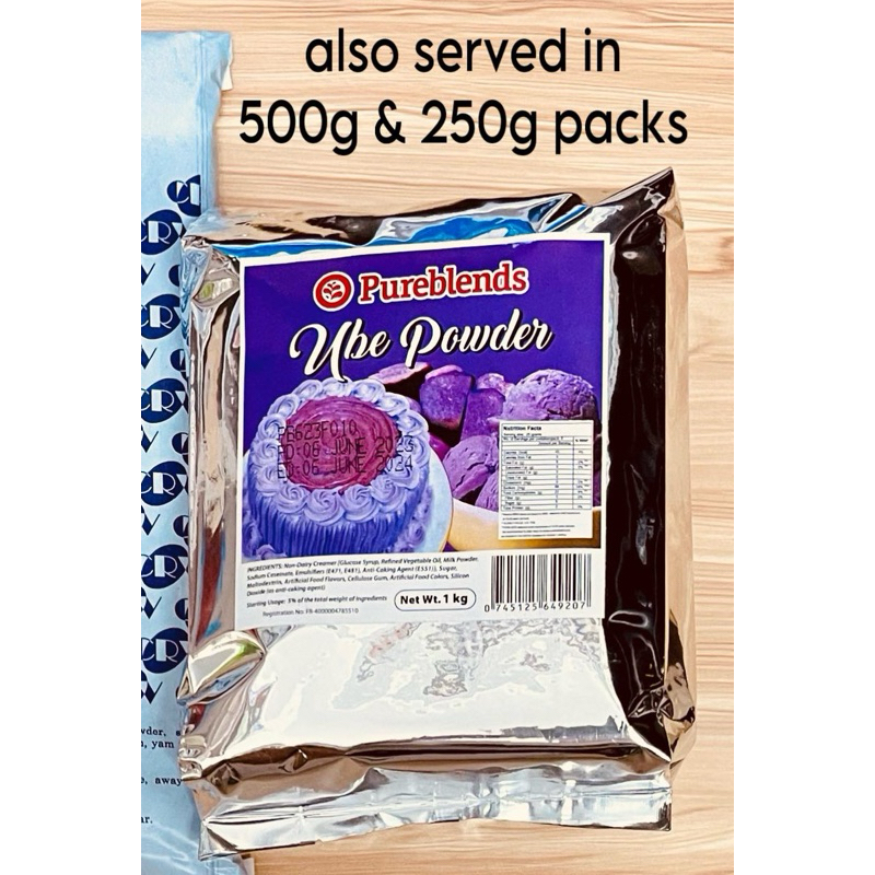 PUREBLENDS Ube Powder (sold by 250g & 500g repacked & 1kg original ...