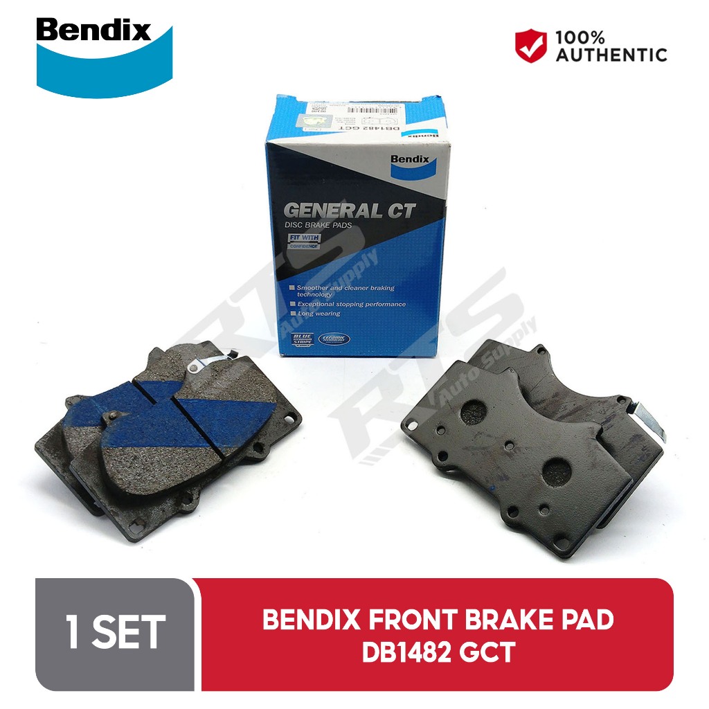 Bendix Front Brake Pad Toyota Fortuner / Hilux/ Landcruiser Prado / FJ Cruiser / Sequoia DB1482 ...