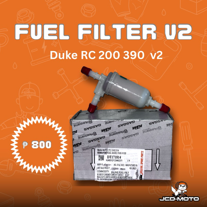 GENUINE INLINE FUEL FILTER DT171814 FOR KTM DUKE 200 390 RC 200 390 ...