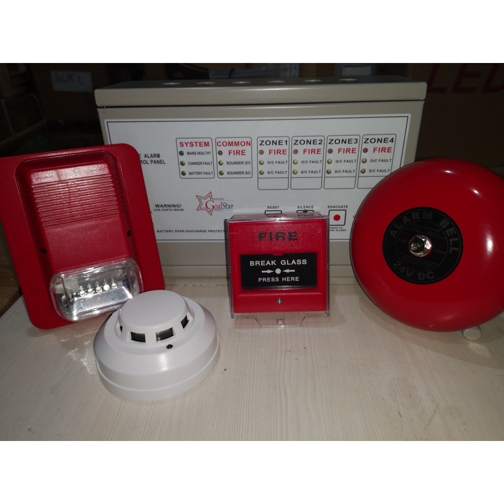 Conventional 24V Fire Alarm System Set (Set D) | Shopee Philippines