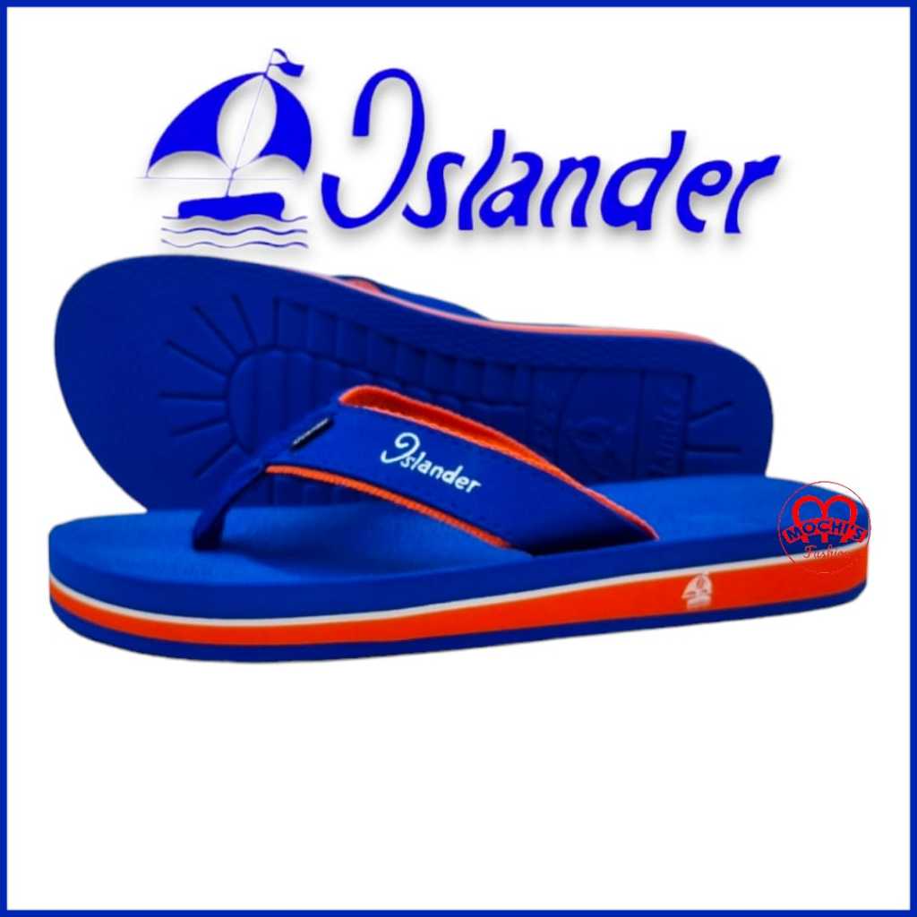 Islander 'Blue/Orange' Men's Authentic and Original non-slip slippers ...