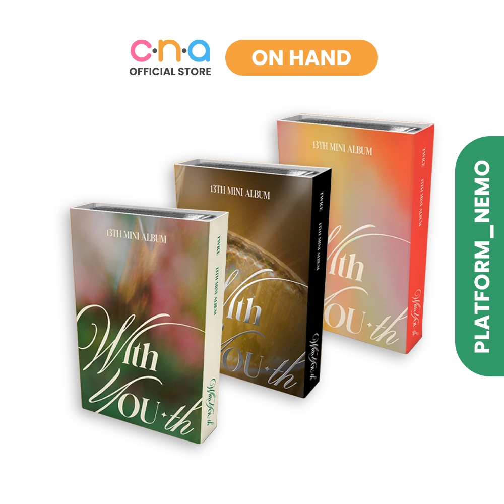 CNA TWICE - With YOU-th (Platform_Nemo Ver.) 13th Mini Album | Shopee Philippines
