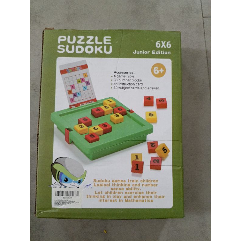 Plastic Puzzle Sudoku Game with table and numbers Toy Number Puzzle ...