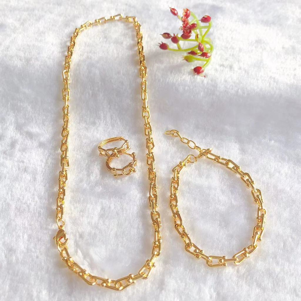 LS fashion jewelry 3in1 set 24k earing bracelet&neklace set Bangkok ...