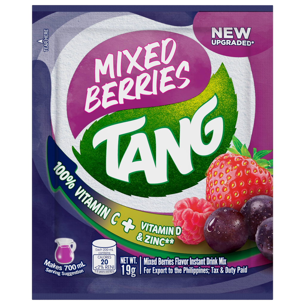 Tang Powdered Juice Mixed Berries 19g | Shopee Philippines