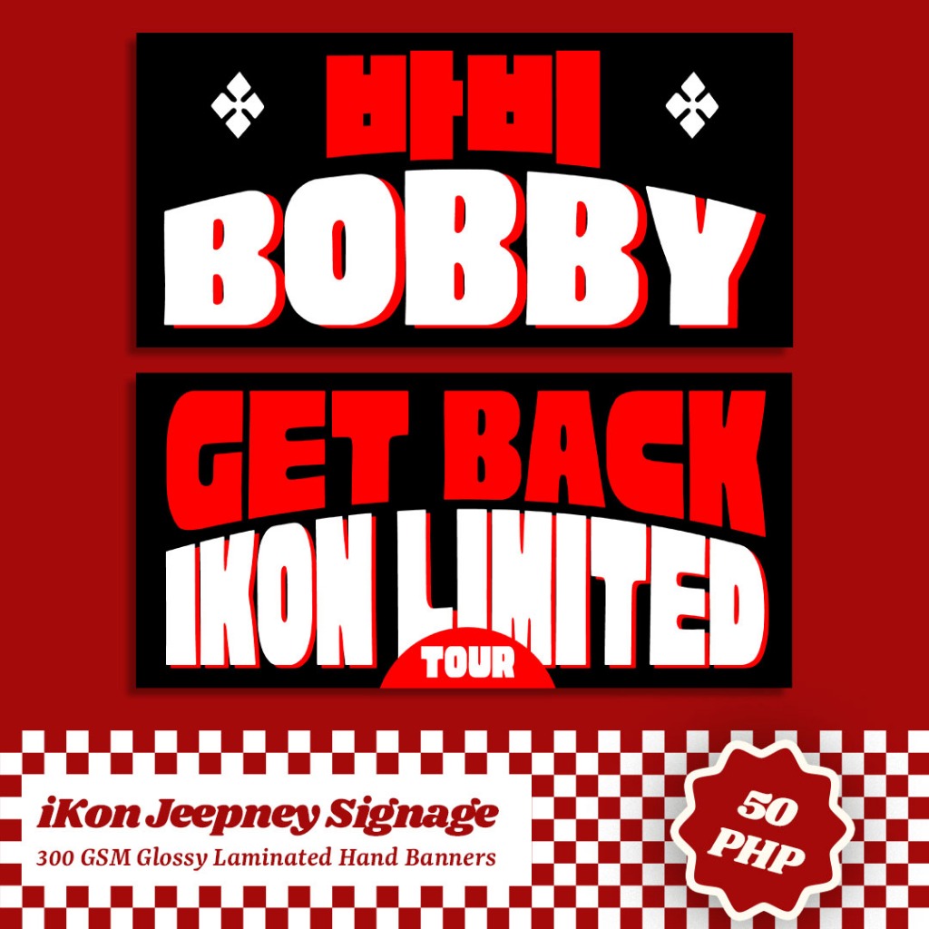 iKon Jeepney Signage Hand Banners 300 GSM Paper | Shopee Philippines