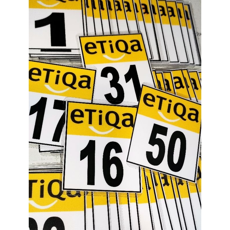 Queuing Card Laminated (Numbers 1-100) can be used for queuing line-up ...