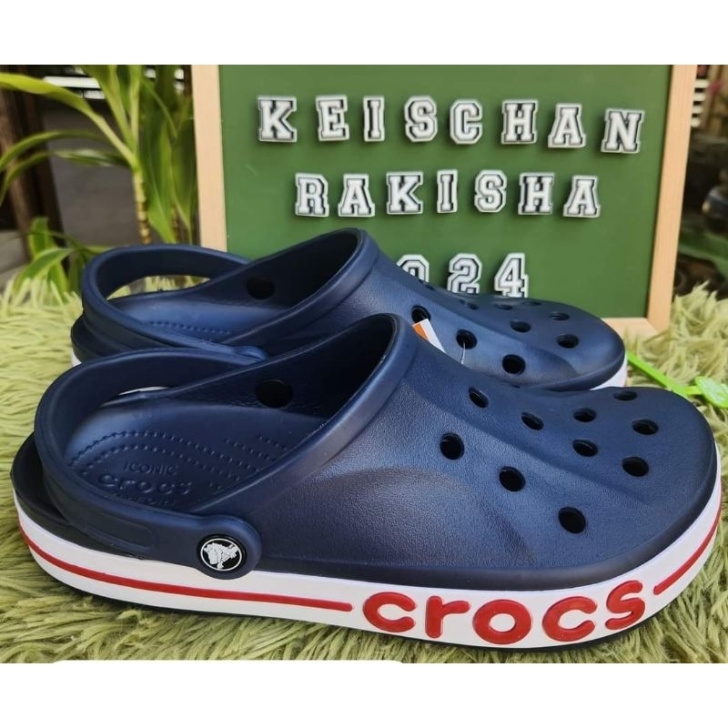 CROCS BAYABAND CLOG NAVY | Shopee Philippines